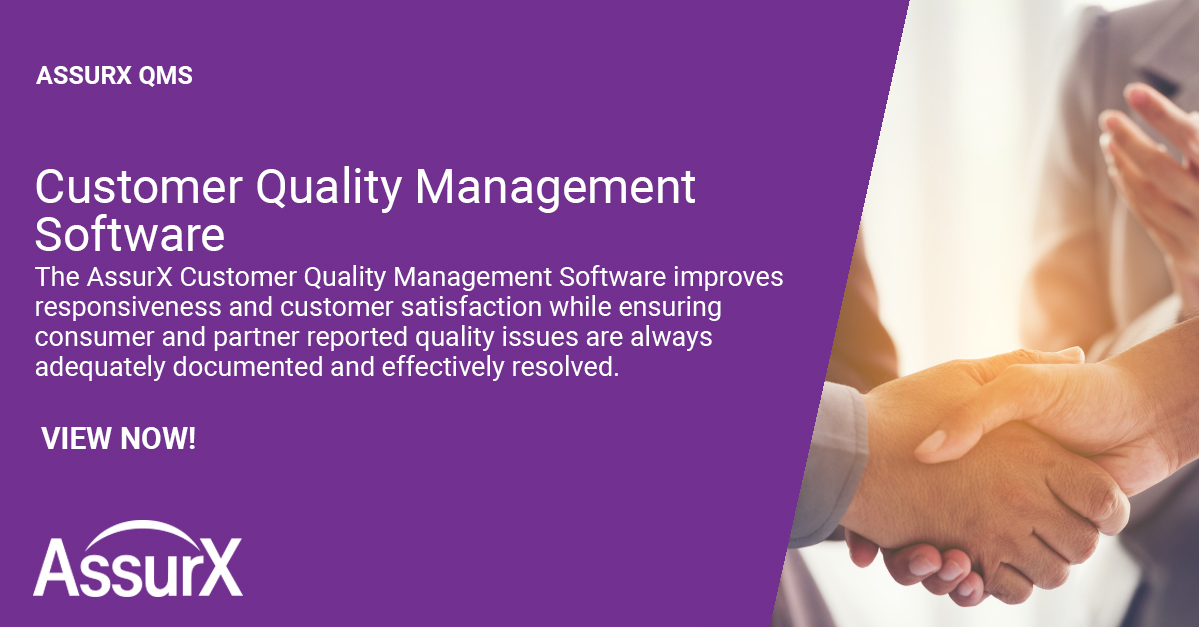 Customer Quality Management Software - QMS | AssurX