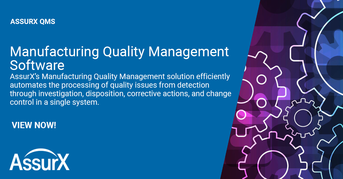 Manufacturing Quality Management Software | AssurX