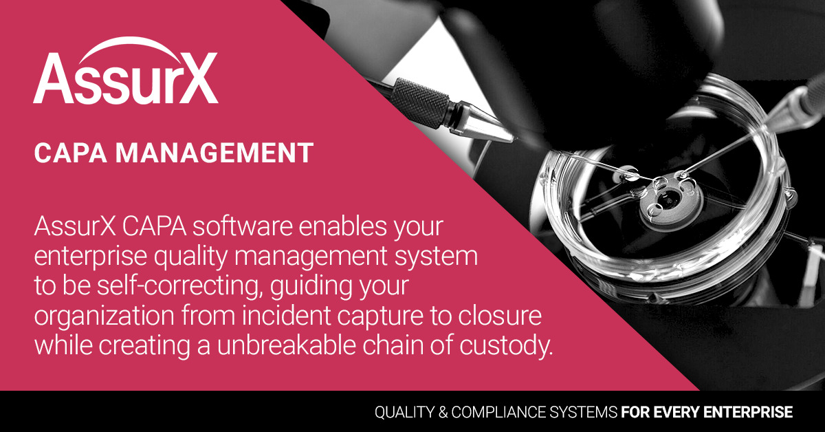 CAPA Software | CAPA Management Software | AssurX