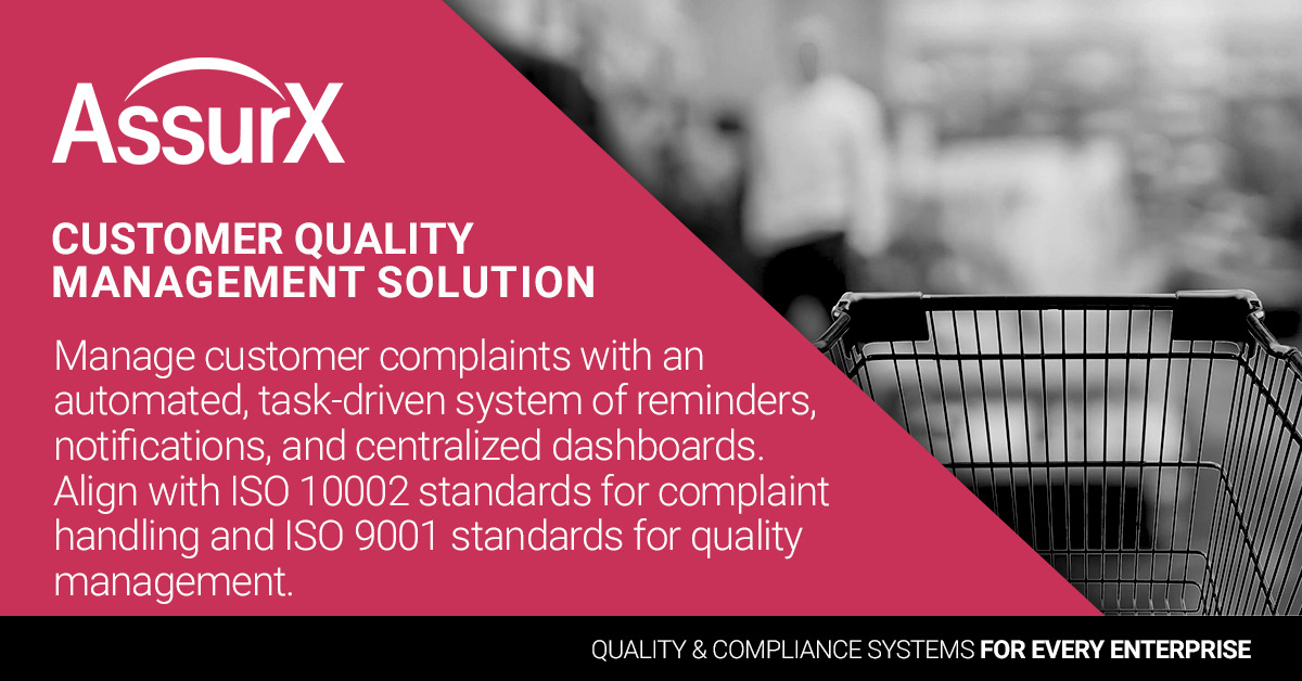 Customer Quality Management Software - QMS | AssurX
