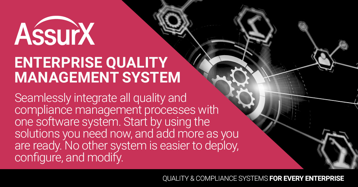 Enterprise QMS Software | Quality Control Software | AssurX Enterprise QMS Software | Quality Control Software | AssurX