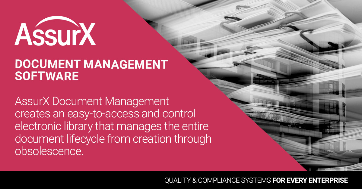 Training Management Software Solution Powered by AssurX QMS Training Management Software Solution Powered by AssurX QMS