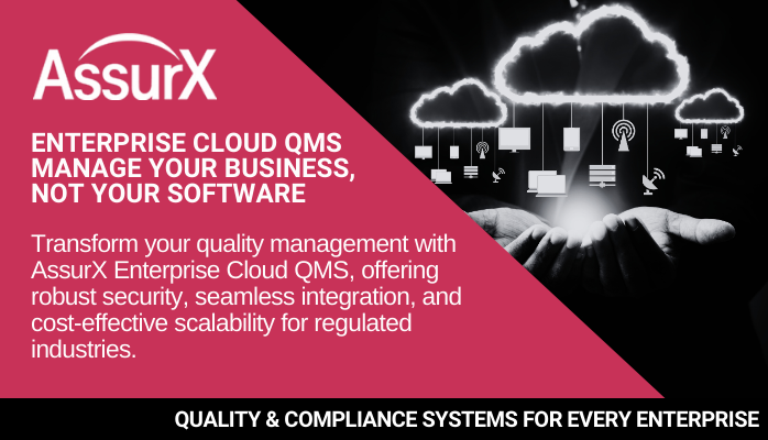 AssurX Cloud QMS e Gestão de Conformidade Regulatória