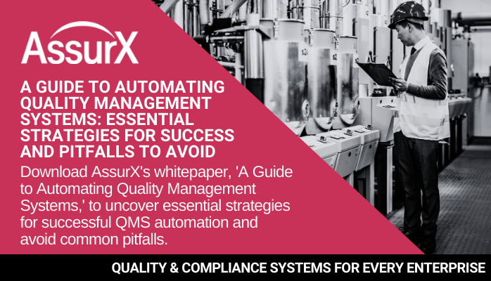 Guide to Automating Quality Management Systems | AssurX