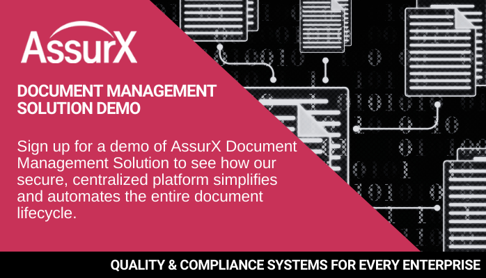 AssurX Document Demo | QMS