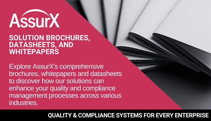 Brochures and Data Sheets - Quality Management Software