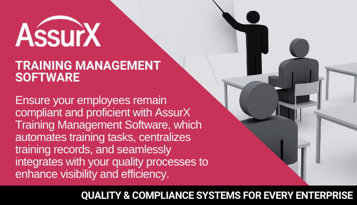 Solución de software de gestión de capacitación impulsada por AssurX QMS